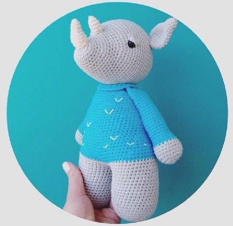 Amigurumi Crochet Rhino Free Crochet Pattern – Handmadecraft