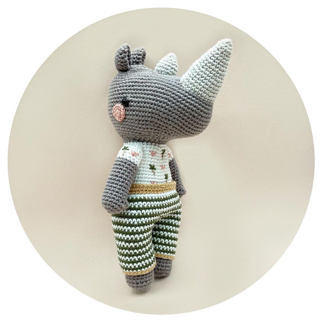 Amigurumi Crochet Rhino Free Crochet Pattern – Handmadecraft