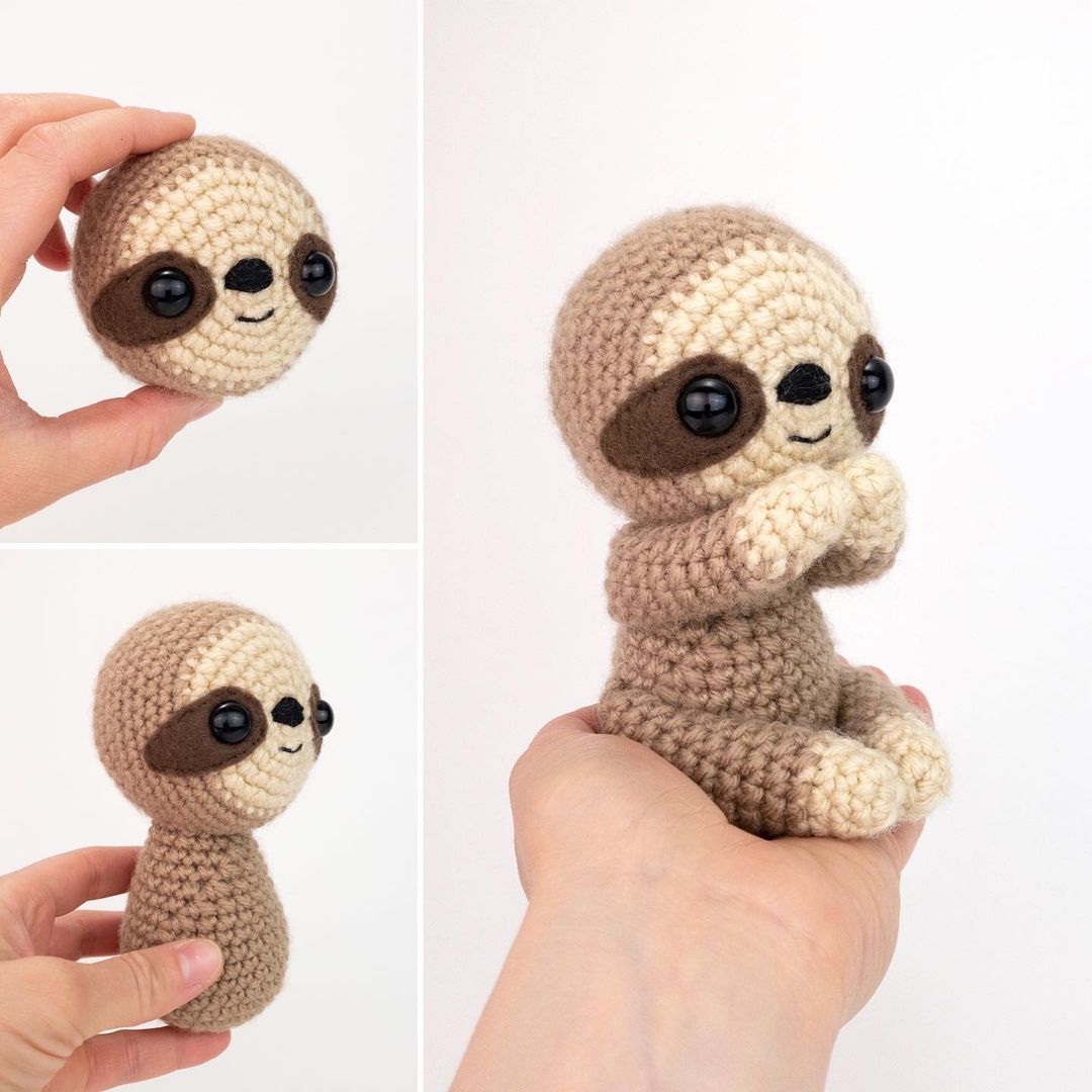 Amigurumi Zippy the Baby Sloth Crochet Free Pattern – Handmadecraft