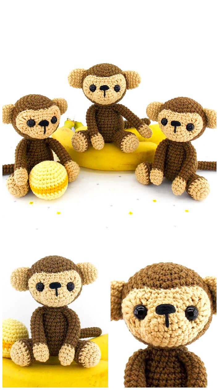 Amigurumi Plush Velvet Monkey Free Crochet Pattern – Handmadecraft