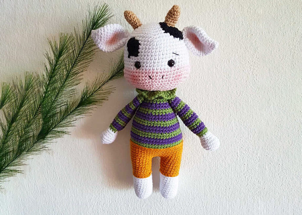Amigurumi Cute Colourful Cow Free Pattern – Handmadecraft