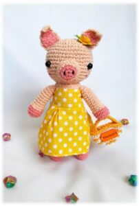 Amigurumi Piggy in Dress Free Crochet Pattern – Handmadecraft