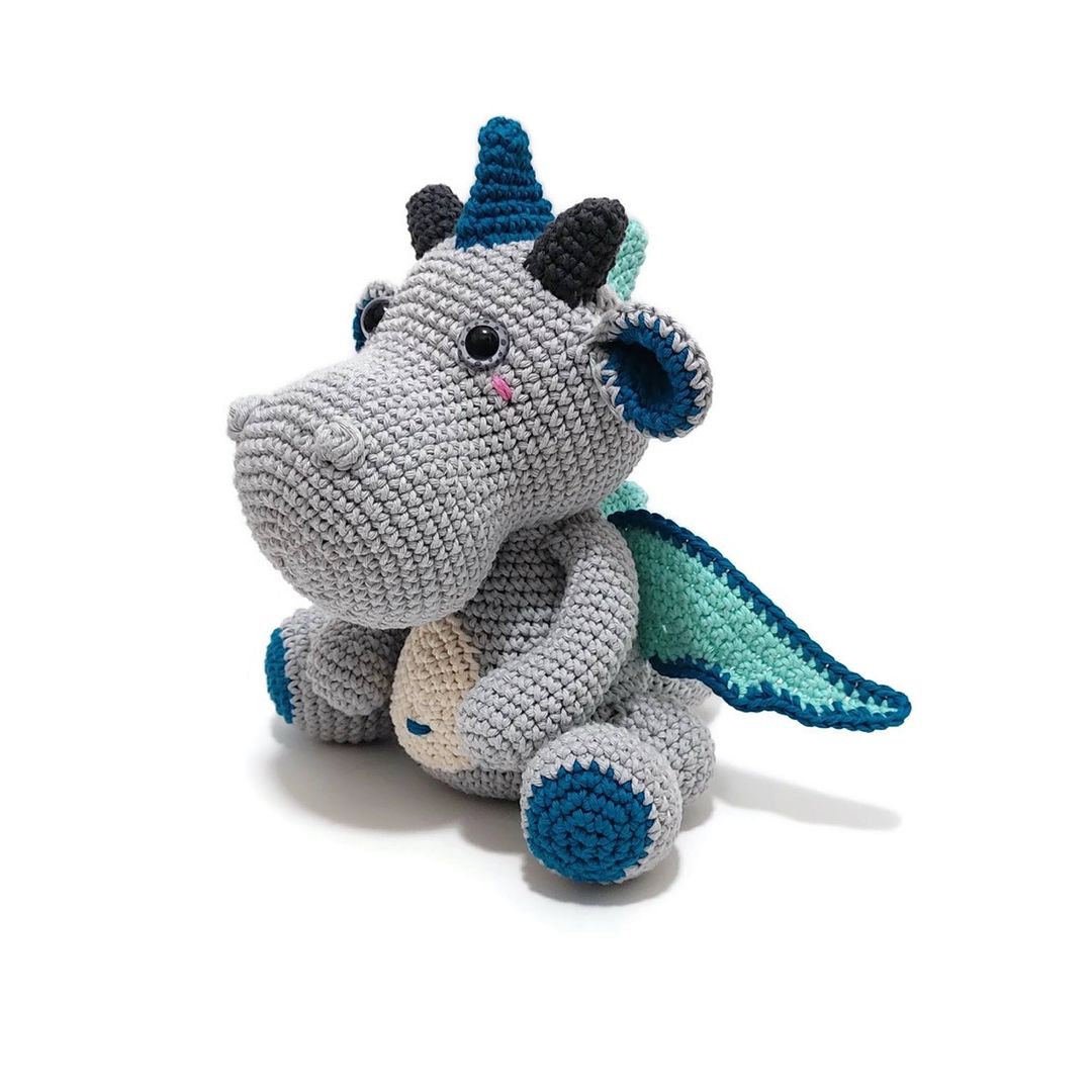 Amigurumi Cute Blue Dragon Free Pattern – Handmadecraft