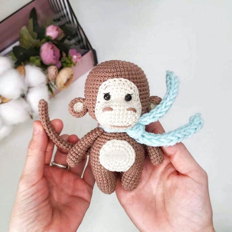 Cute Monkey Amigurumi Free Crochet Pattern – Handmadecraft