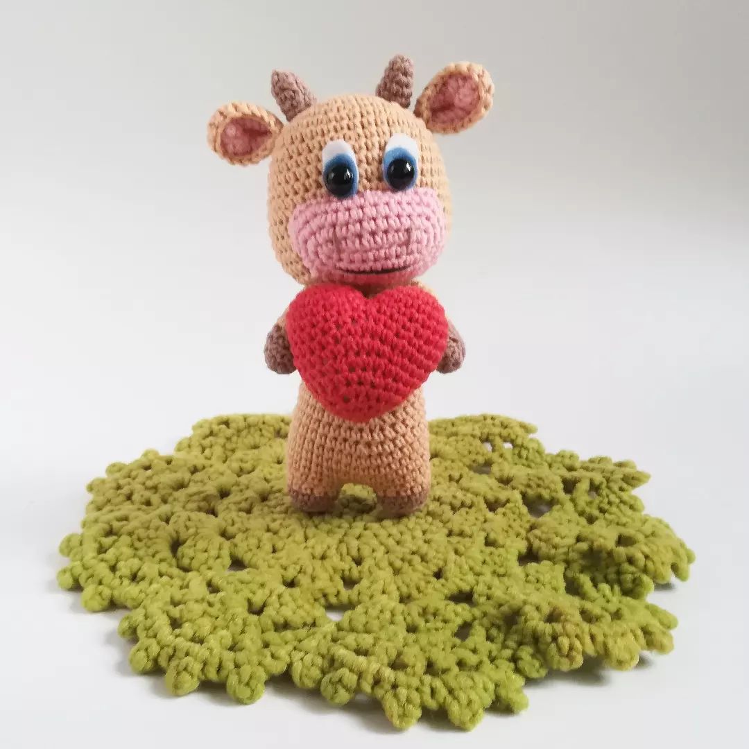 Amigurumi Cute Yellow Small Bull Free Pattern – Handmadecraft