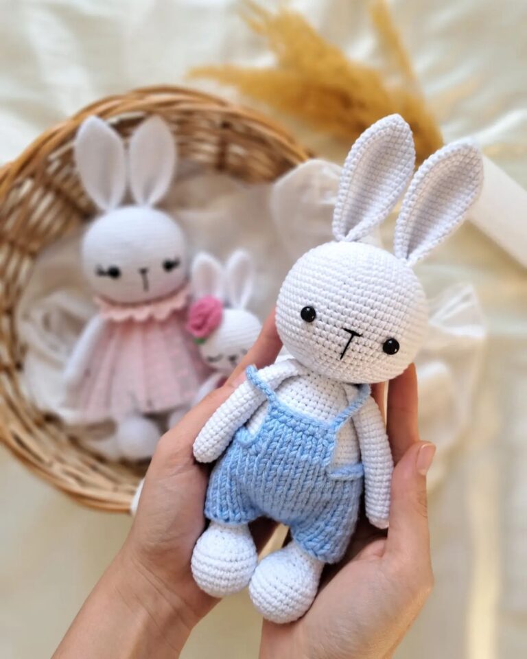 Amigurumi Rabbit in Pants Cute Free Pattern – Handmadecraft